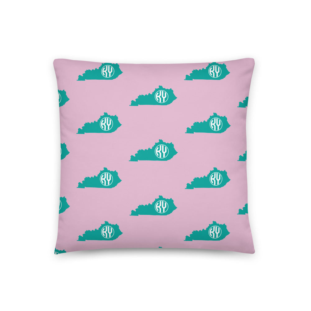 Kentucky State Monogram Pillow